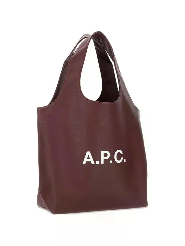 A.p.c. Logo-print Shoulder Bag - Brown