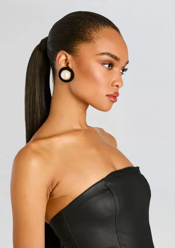 Retrofete Sari Pearl Clip-on Earrings