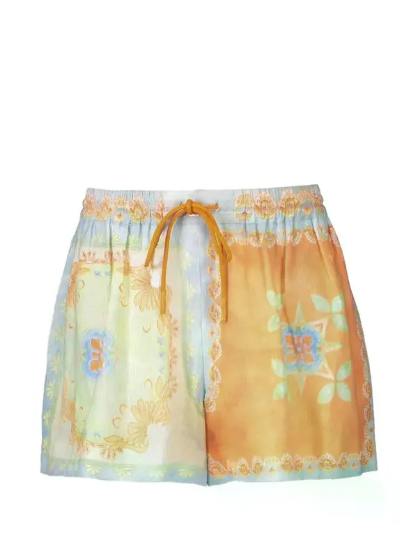 KATE FORD Matthiola Flow Floral Print Shorts