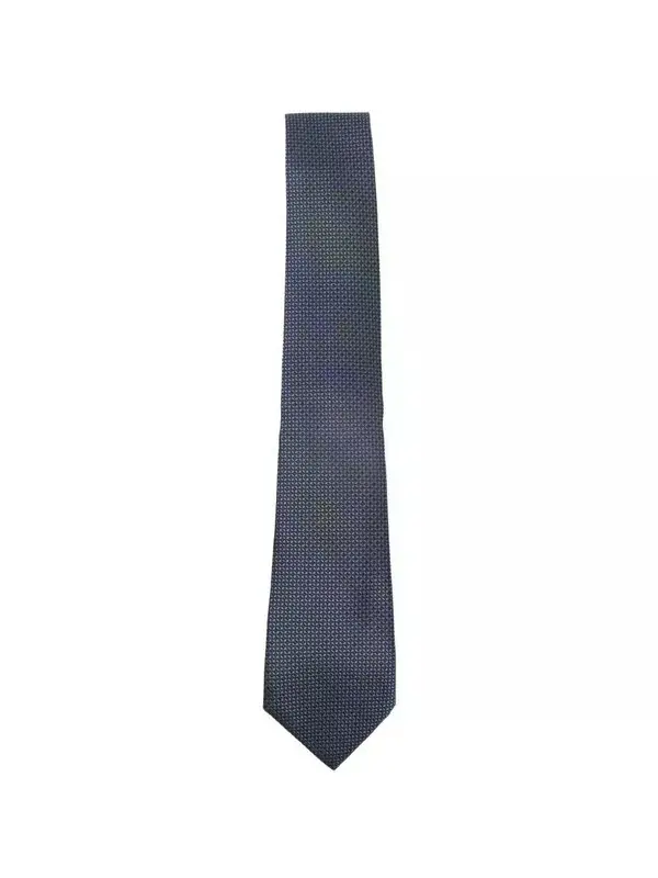 Canali Patterned Neck Tie - Blue
