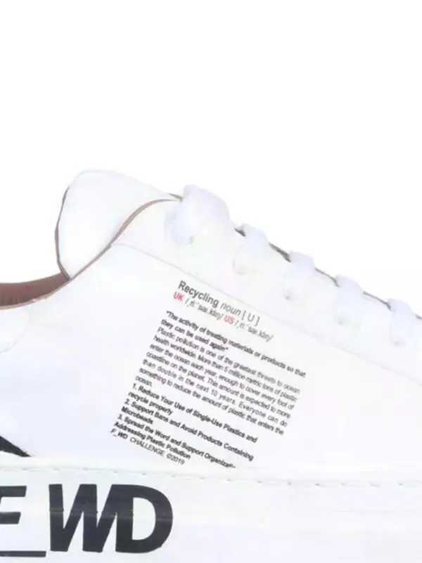 F_WD Text Print Sneakers