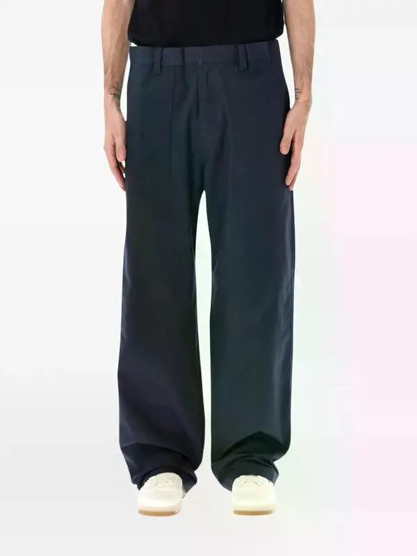 Prada Wide-leg Trousers With Belt Loops