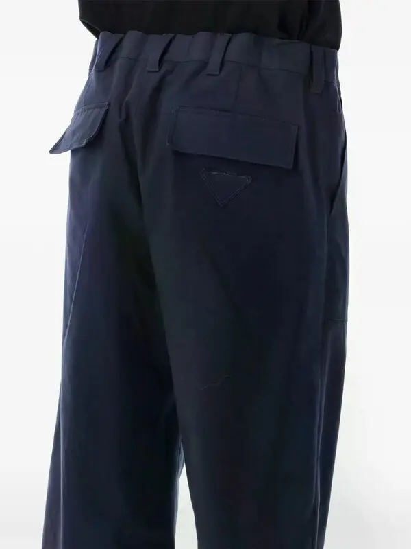 Prada Wide-leg Trousers With Belt Loops
