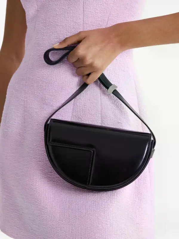 PATOU Le Petit Logo-patch Shoulder Bag - Black