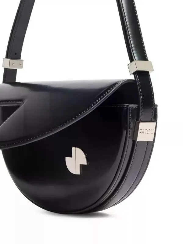 PATOU Le Petit Logo-patch Shoulder Bag - Black