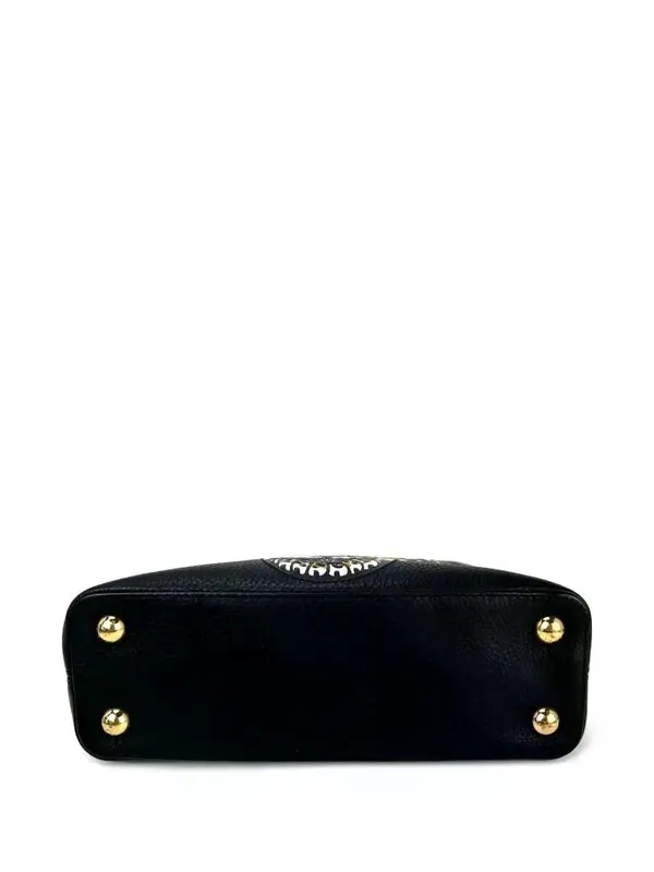 LOUIS VUITTON Capucines Bb Trapped Leopard Tote Bag