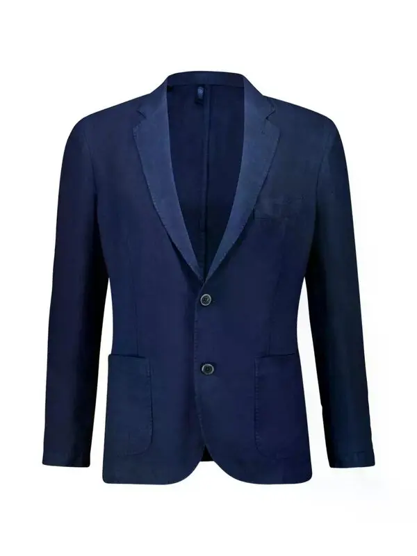 120% Lino Buttoned V-neck Blazer