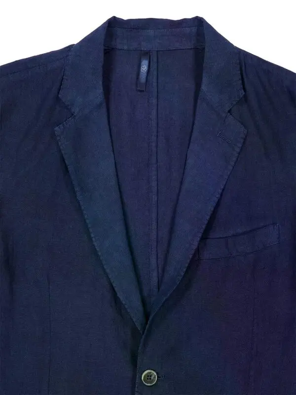 120% Lino Buttoned V-neck Blazer