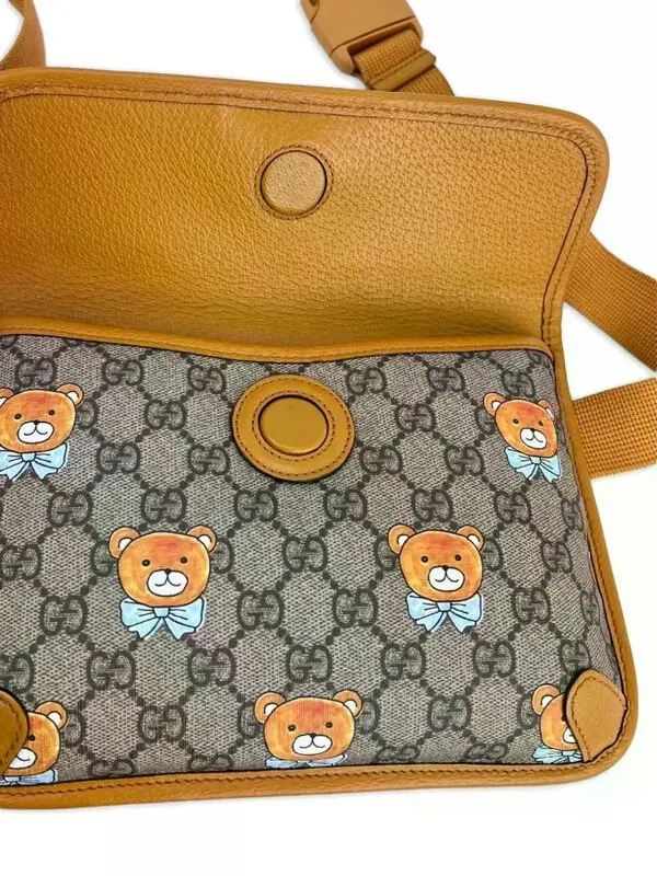 Gucci Xkai Gg Supreme Teddy Belt Bag - Brown