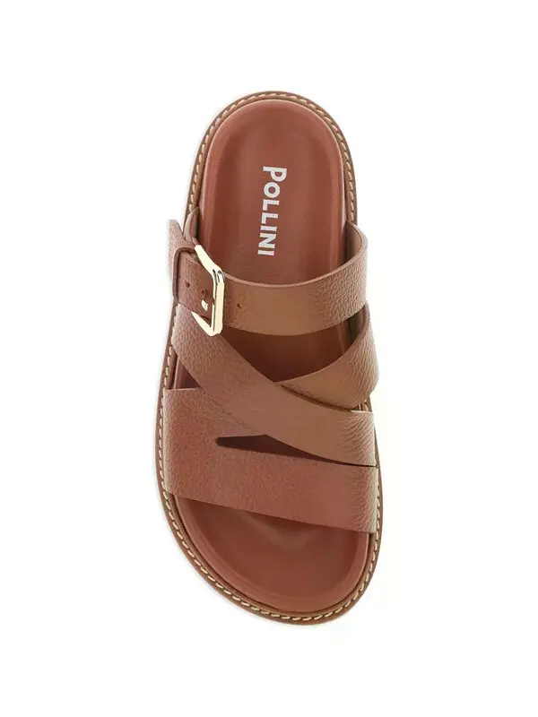 POLLINI Buckle-strap Flat Sandals
