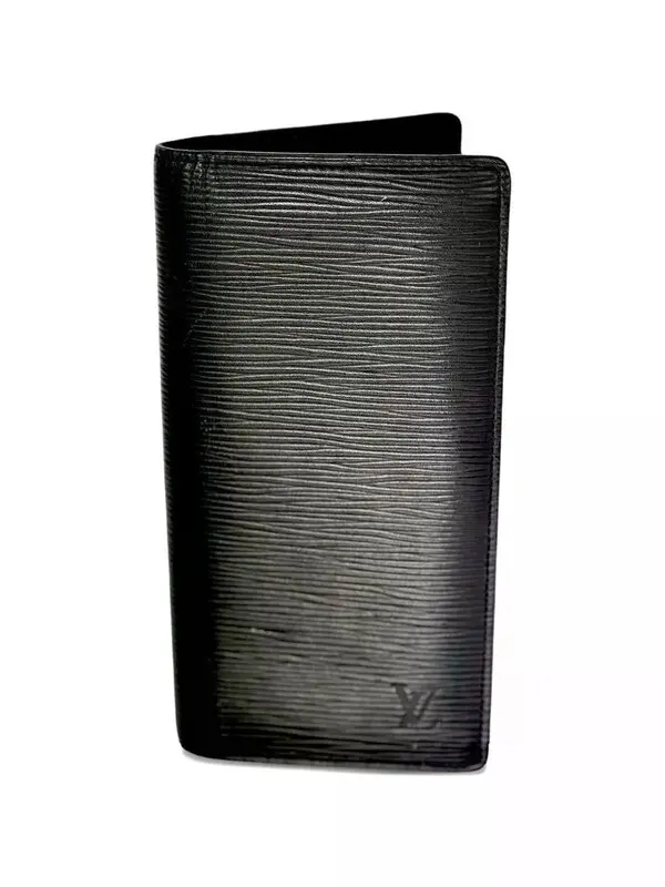 LOUIS VUITTON Brazza Leather Wallet - Black