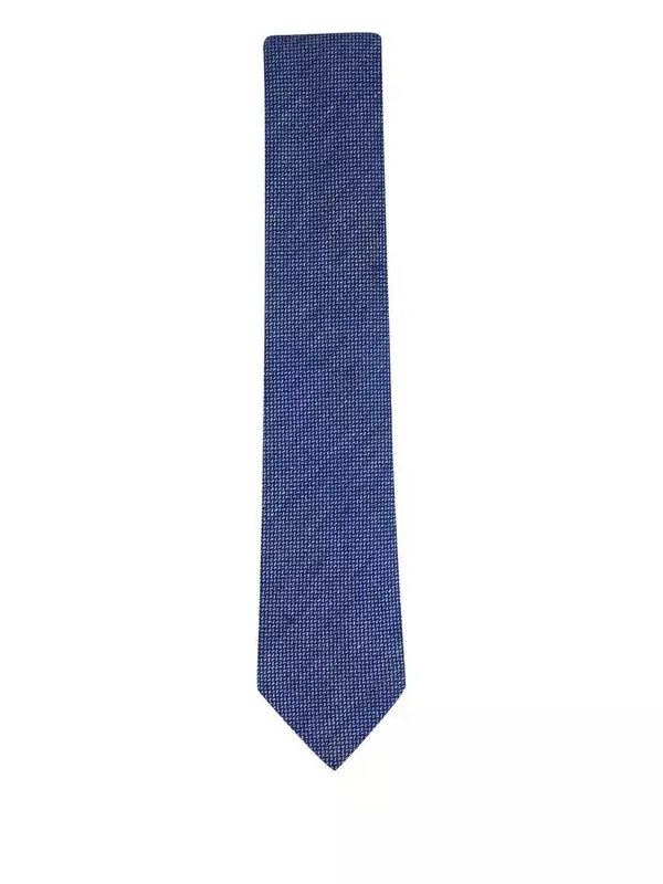 Zegna Textured Tie - Blue