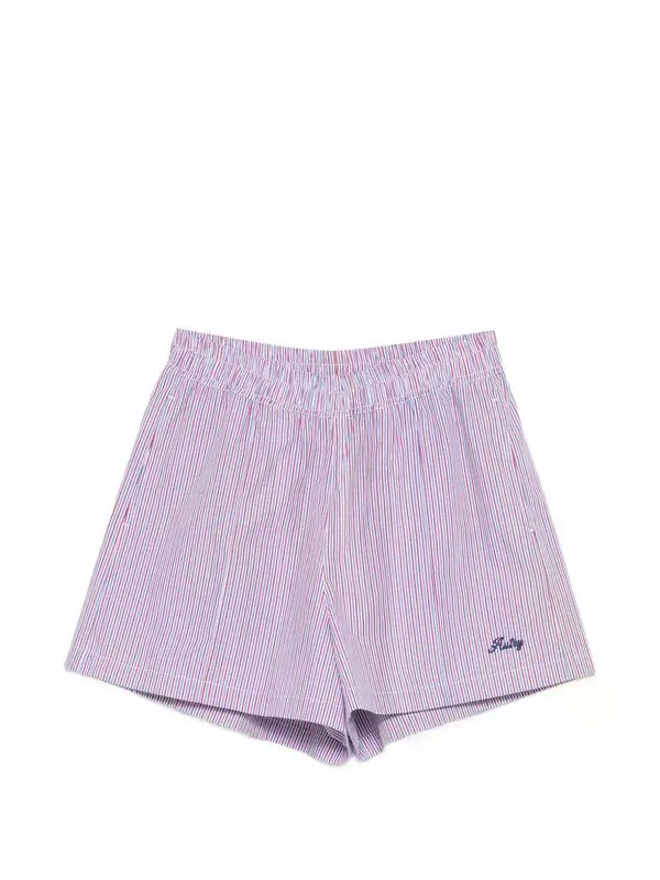 AUTRY Striped Embroidered Shorts