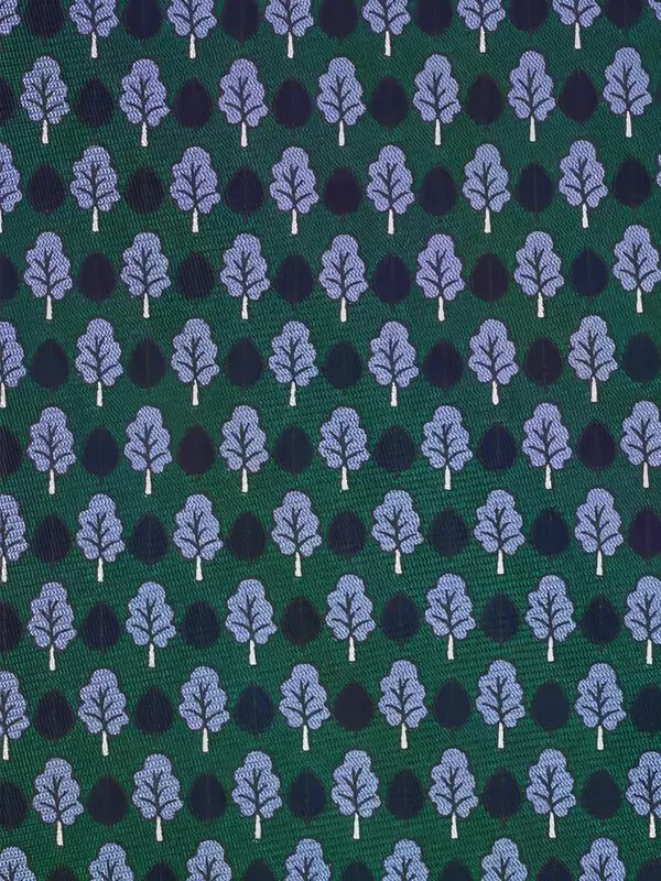 Zegna Tree Pattern Necktie - Red