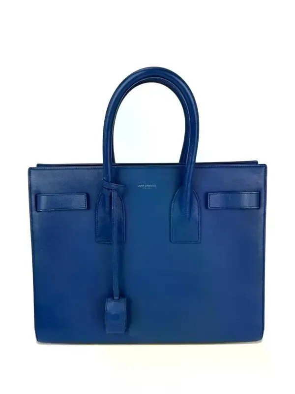 Saint Laurent Sac De Jour Leather Handbag - Blue