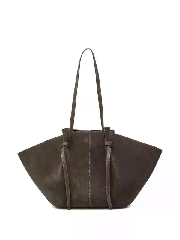 Yuzefi Mochi Suede Shoulder Bag - Brown