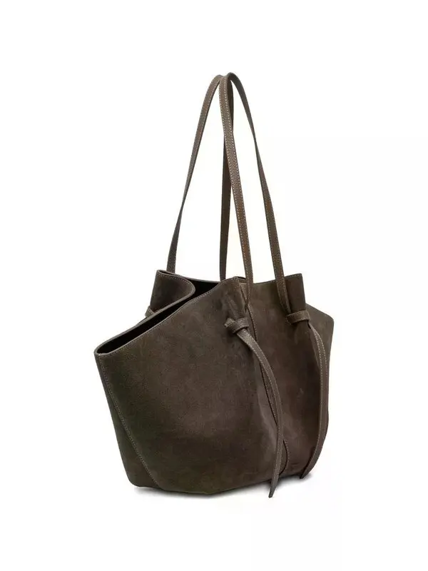 Yuzefi Mochi Suede Shoulder Bag - Brown