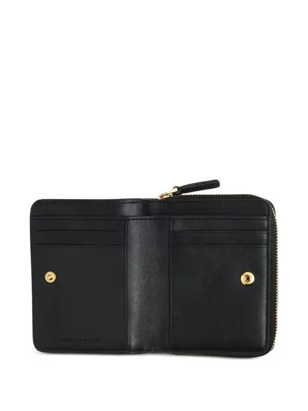 Marc Jacobs The Leather Mini Compact Wallet - Black