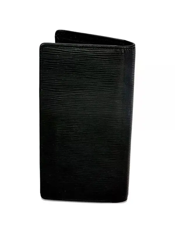 LOUIS VUITTON Brazza Leather Wallet - Black