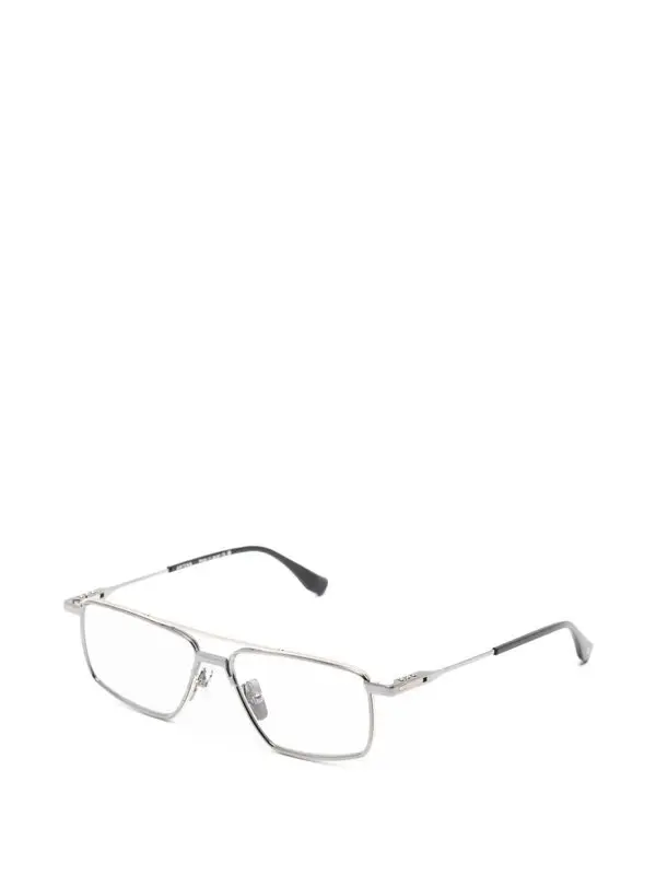 Dita Artek Geometric-frame Eyeglasses - Silver