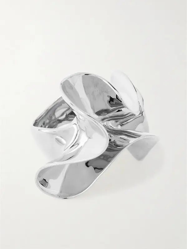 Bottega Veneta Sculptural Ring - Silver