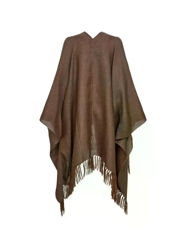 Brunello Cucinelli Fringed-hem Poncho