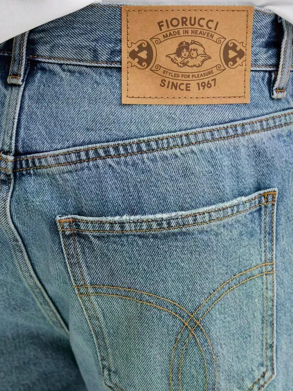 Fiorucci Logo-patch Denim Shorts