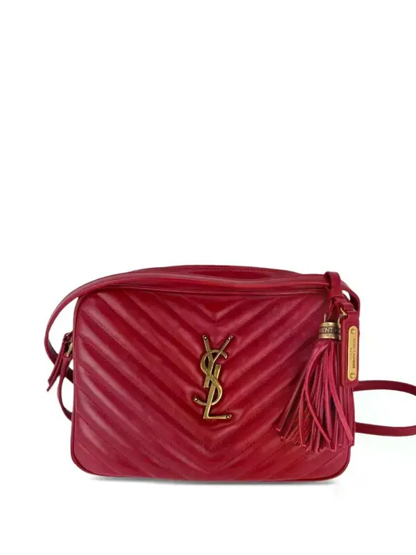 Saint Laurent Lou Camera Tassel-detail Cross-body Bag - Red
