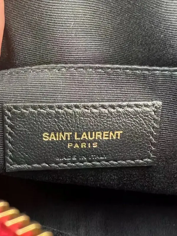 Saint Laurent Lou Camera Tassel-detail Cross-body Bag - Red