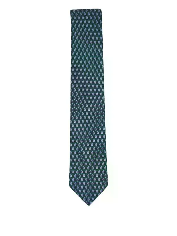 Zegna Tree Pattern Tie - Red