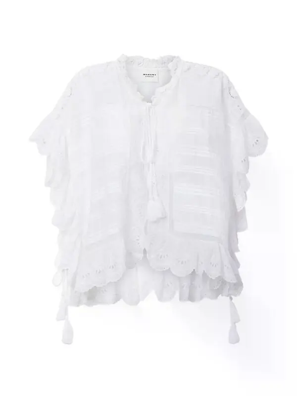 MARANT ETOILE Ruffled Blouse - White