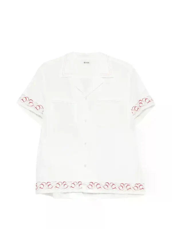 BODE Cherry Lane Embroidered Shirt