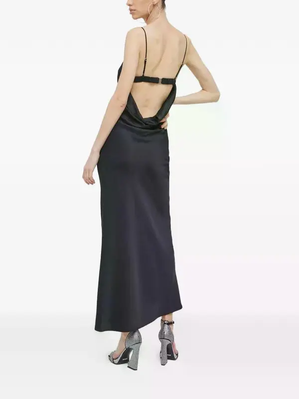 Abercrombie Open-back Maxi Dress - Black