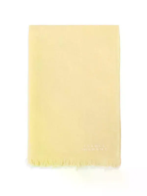 Isabel Marant Alette Fringed-hem Scarf - Yellow