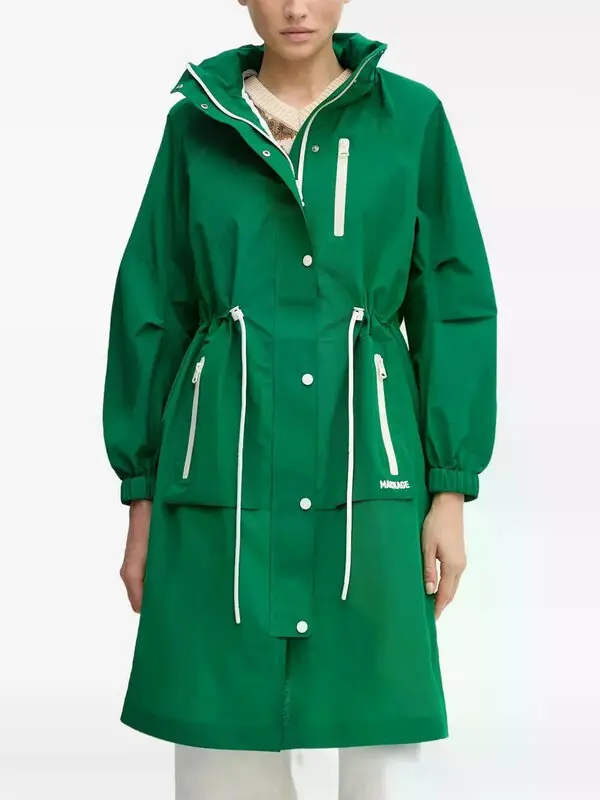 Mackage Makayla Hooded Drawstring Coat - Green