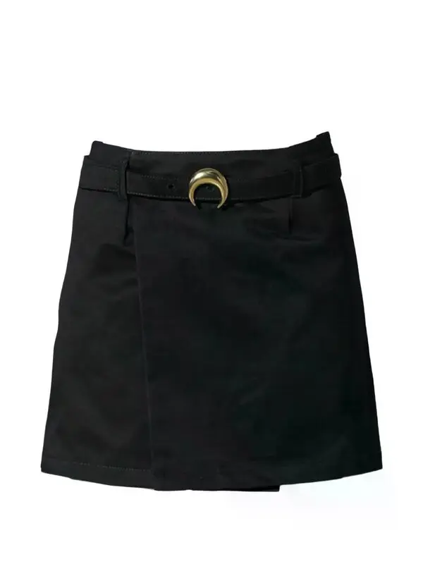 MARINE SERRE Buckle Belted Mini Skirt
