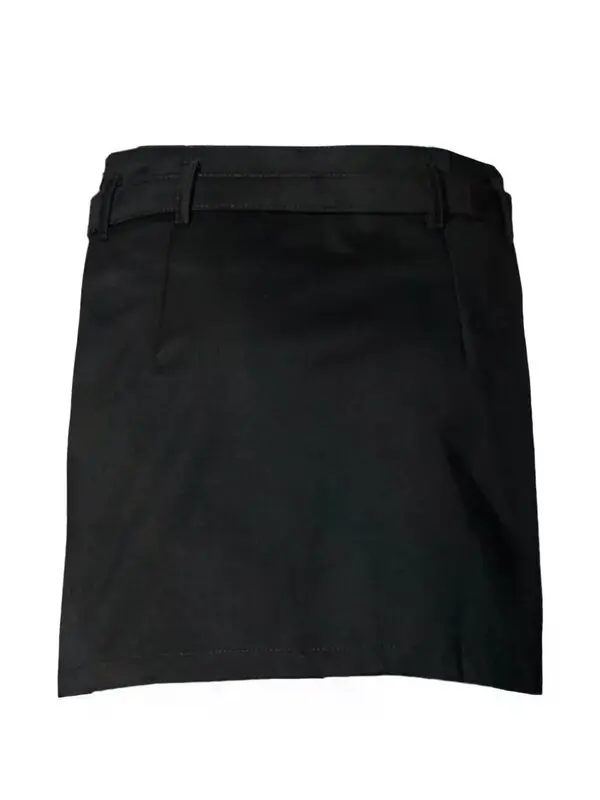 MARINE SERRE Buckle Belted Mini Skirt