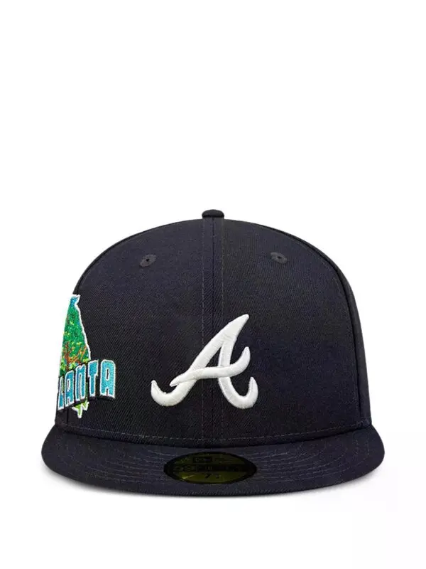New Era Atlanta Braves Stateview 59fifty Baseball Cap - Blue