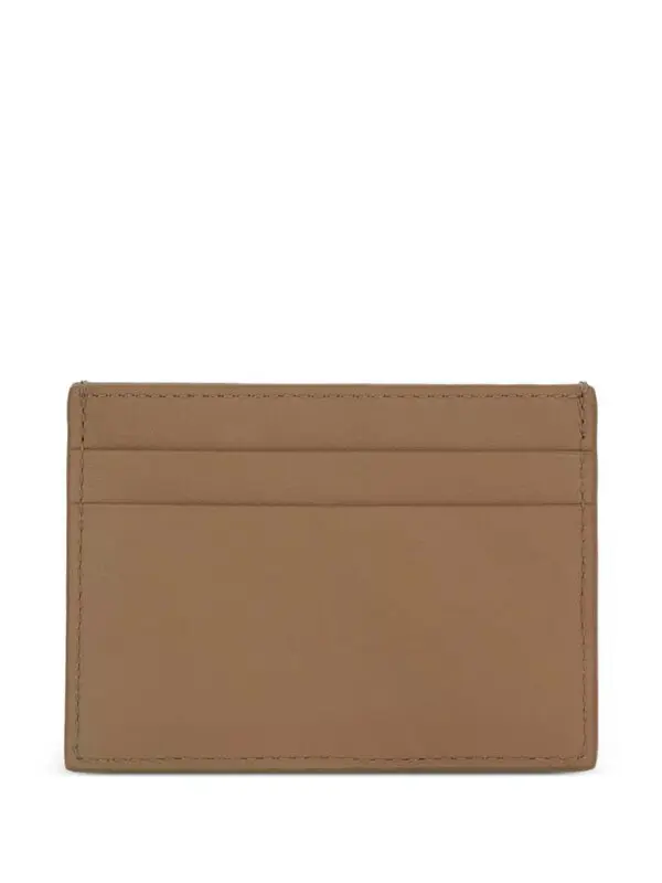 Loewe Cat-motif Card Holder - Brown