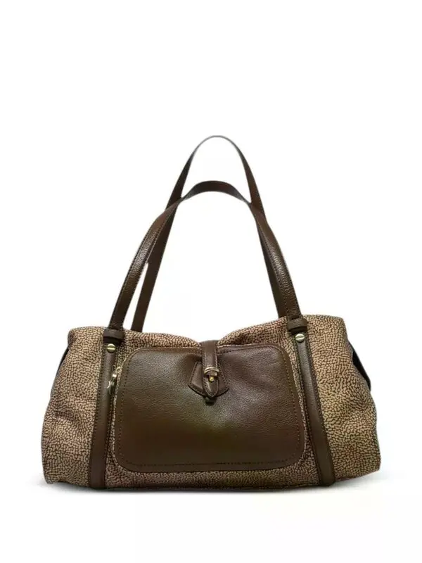 Borbonese Printed Shoulder Bag - Brown