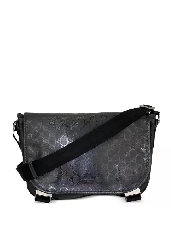 Gucci Gg Supreme Messenger Bag - Black
