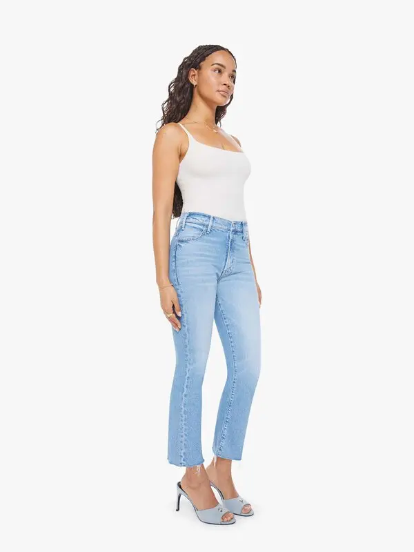 MOTHER The Lil' Hustler Ankle Fray Sow Surreal Jeans - Blue