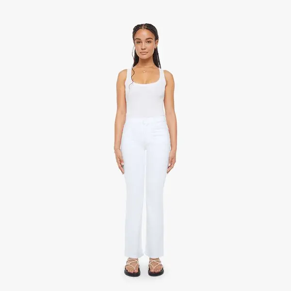 MOTHER The Lil Kick It Totally Innocent Jeans - White