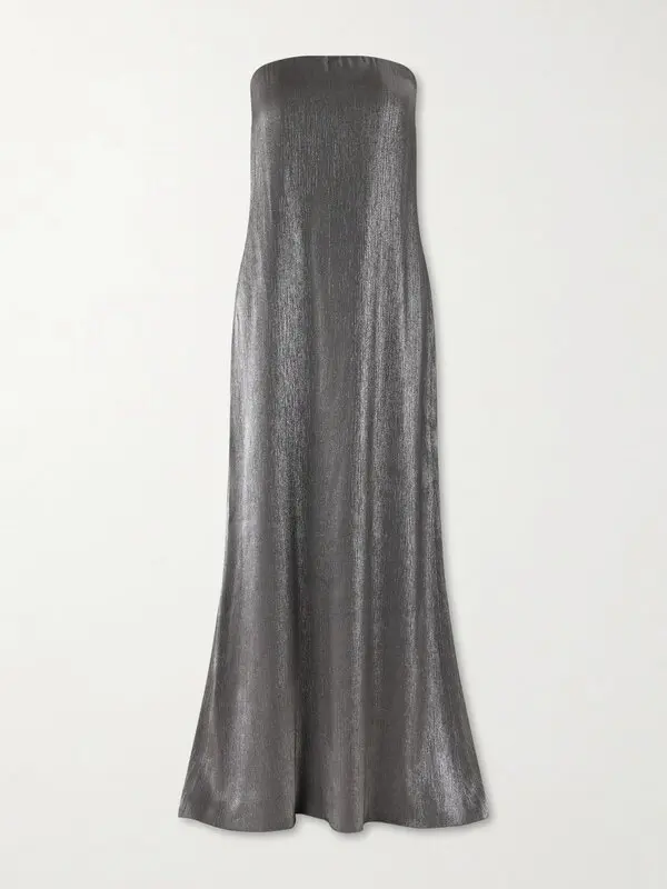 TWP Strapless Crepon Gown
