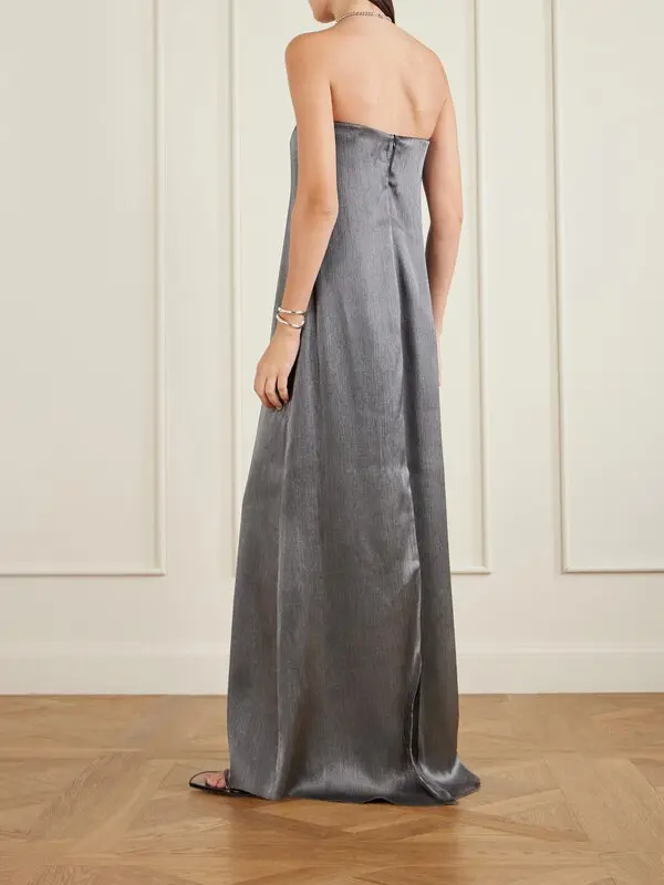 TWP Strapless Crepon Gown