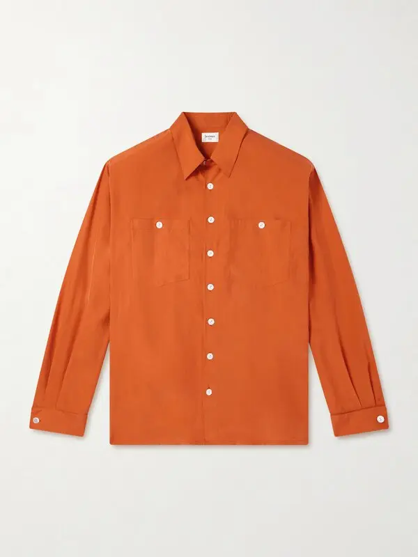 Saint Laurent Silk-habotai Shirt