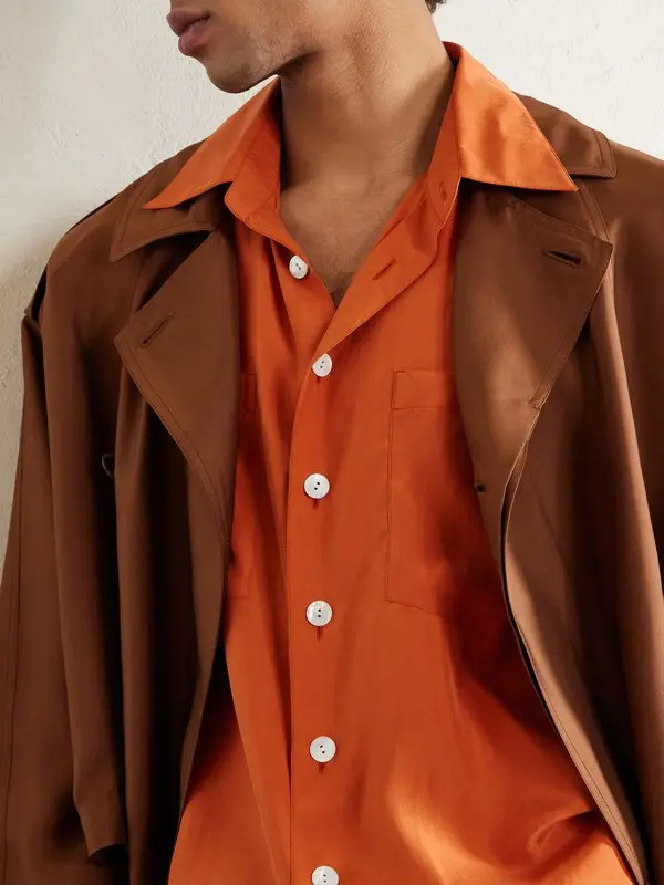 Saint Laurent Silk-habotai Shirt