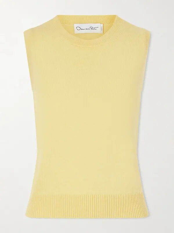 Oscar De La Renta Wool Tank
