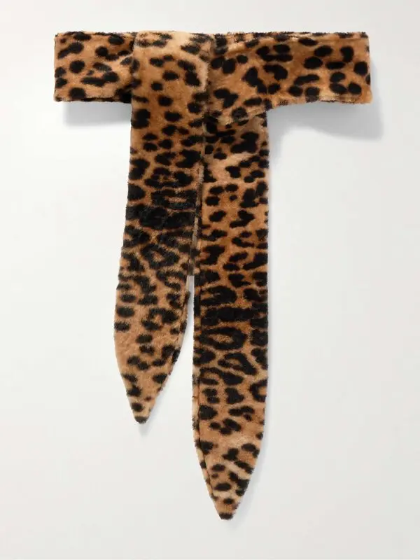 Nour Hammour Sash Leopard-print Belt - Leopard Print