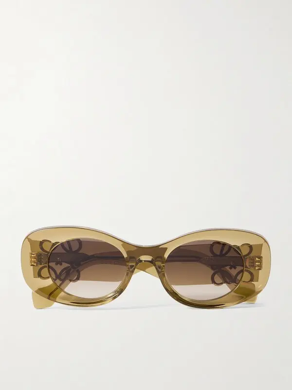 Loewe Anagram Oversized Cat-eye Sunglasses - Yellow